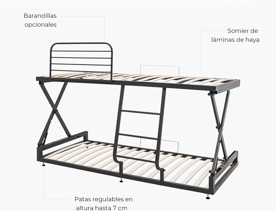 Literas Plegables - Envío gratuito | Maxcolchon